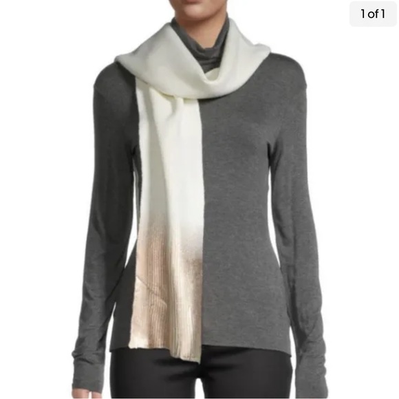 jocelyn | Accessories | Nwt Jocelyn White With Rose Gold Metallic Ombr ...